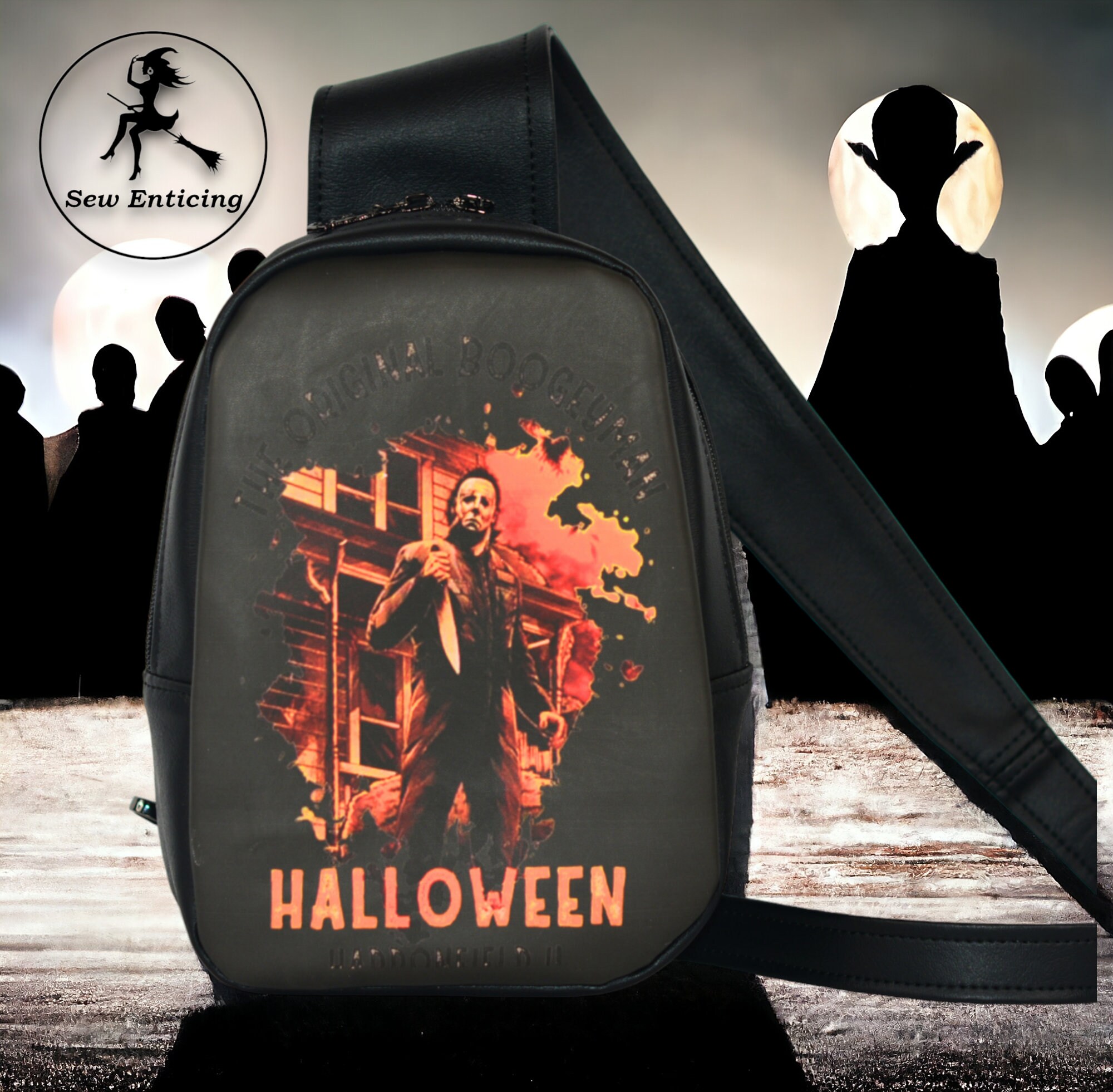 Sling Bag Horror Movie Horror Handbag Crossbody Handbag Sling Fantasy ...
