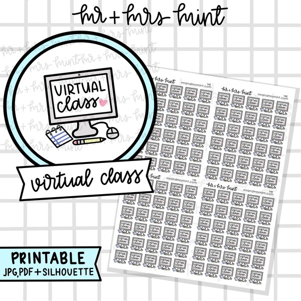 Cute School Clipart Set and Printable Stickers. Cute Digital Clipart ...