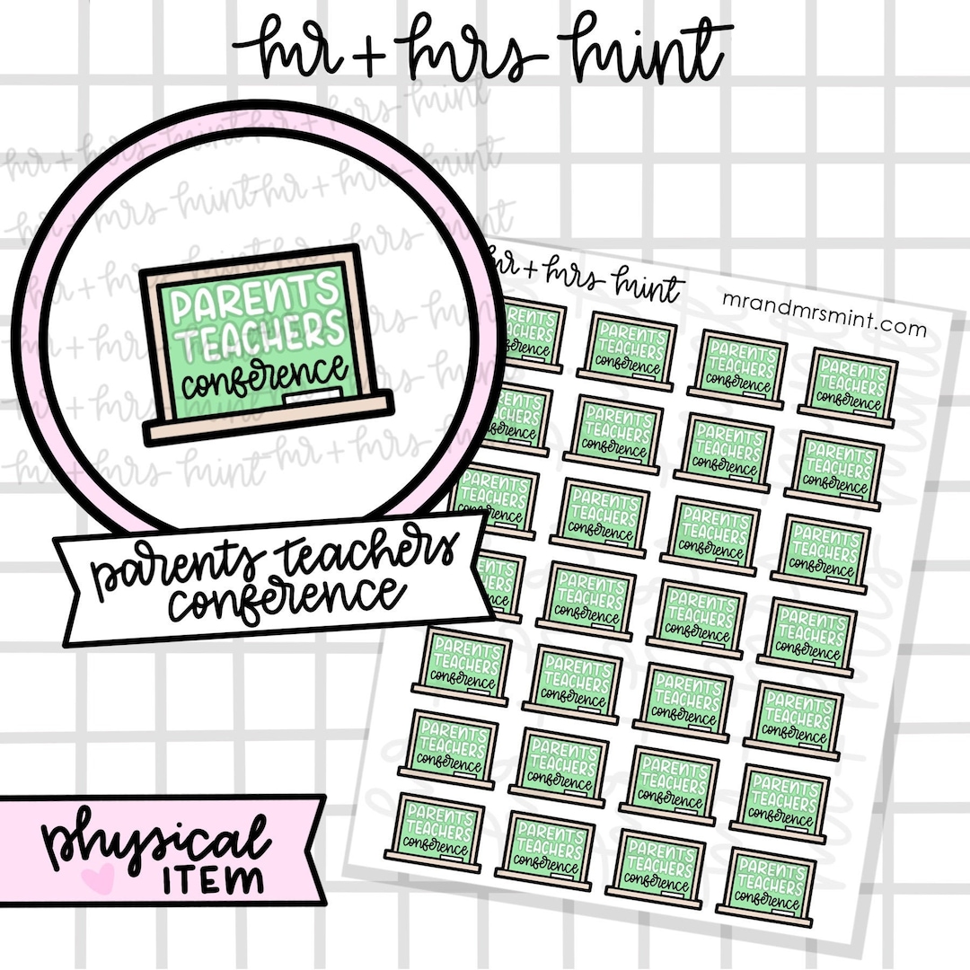 Stickers pour agenda de conférence parents/enseignants | Stickers ...