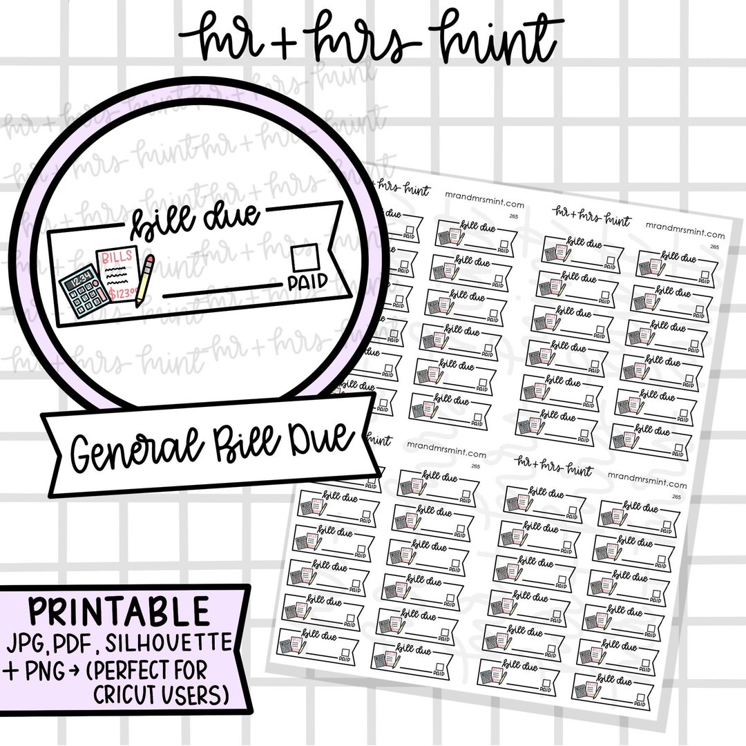 Generic Bill Due Printable Planner Stickers Hand Drawn Etsy generic-bill-due-printable-planner-stickers-hand-drawn-etsy