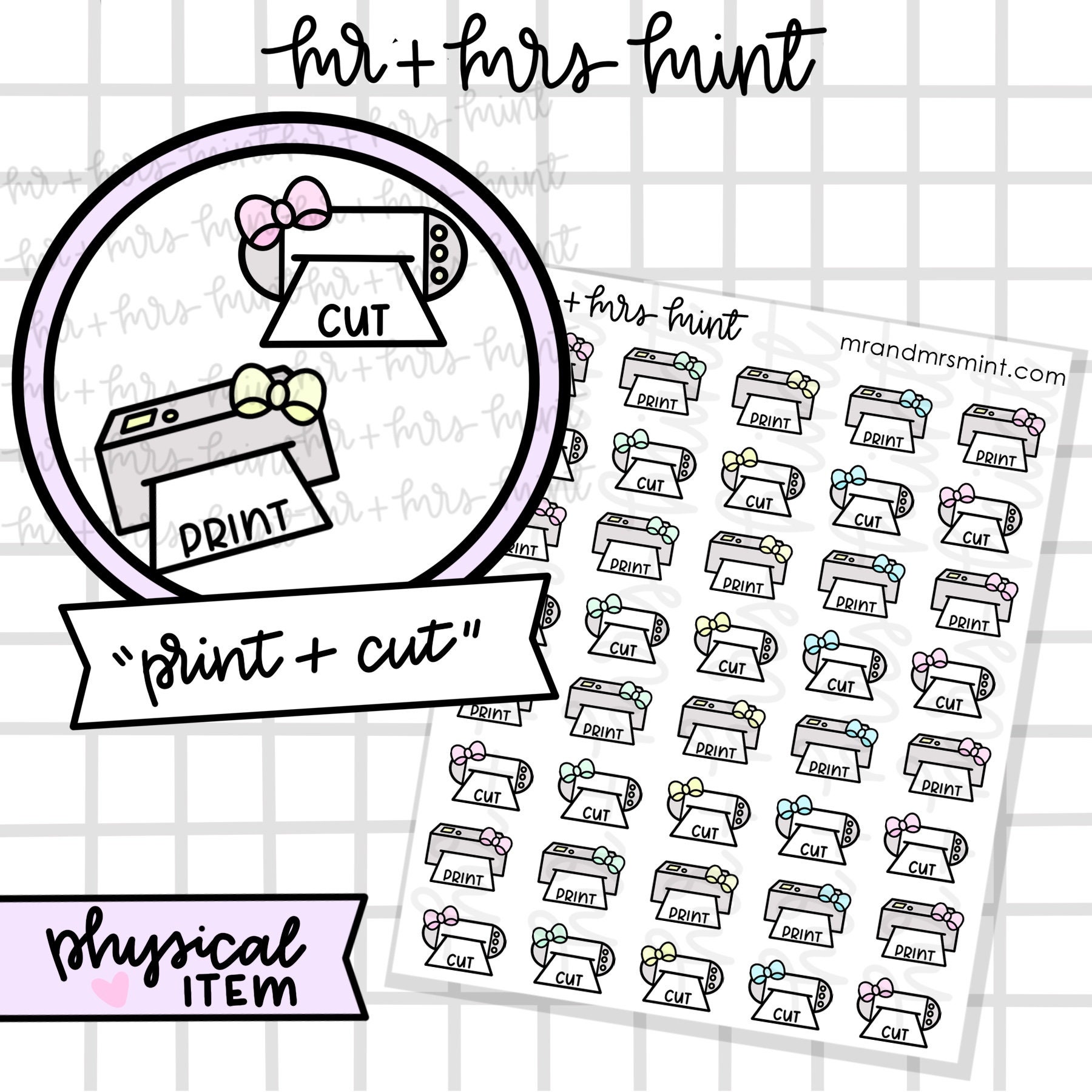Print and Cut Stickers | Hand Drawn Stickers, Planner Stickers ...