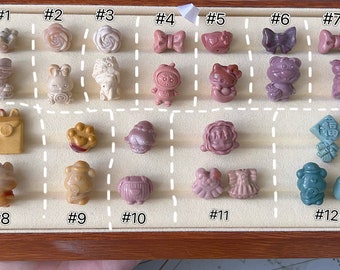 Pink Alashan Agate Charms message Me to Choose Gemstone Pendants DIY ...