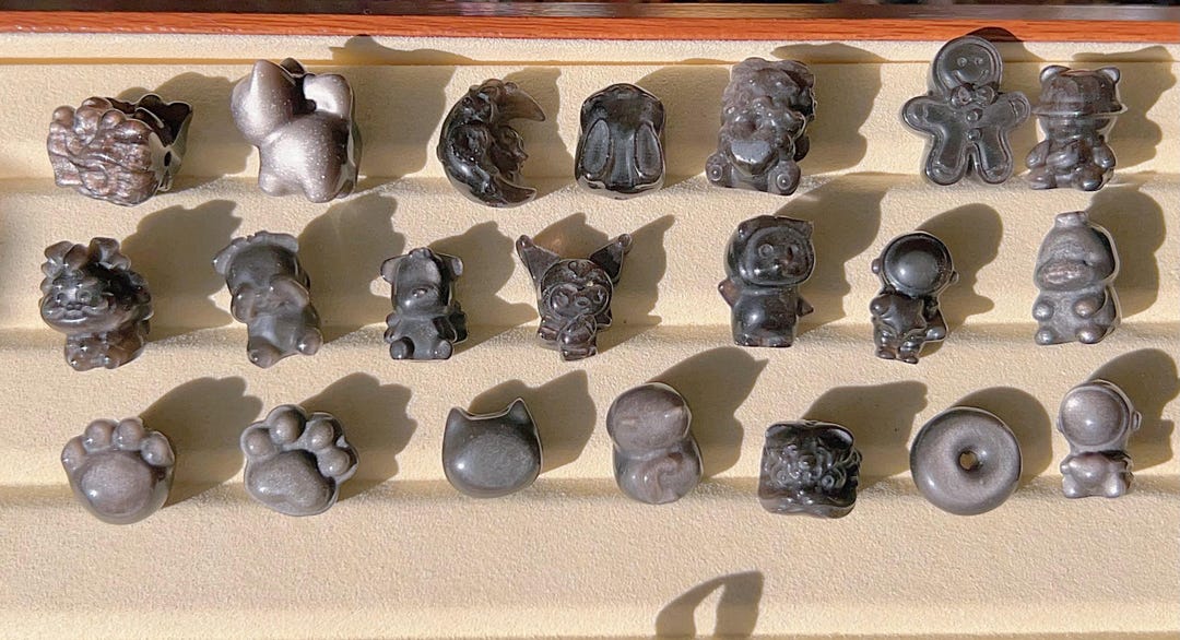 Obsidian Charms (message Me to Choose) | Gemstone Pendants | DIY ...