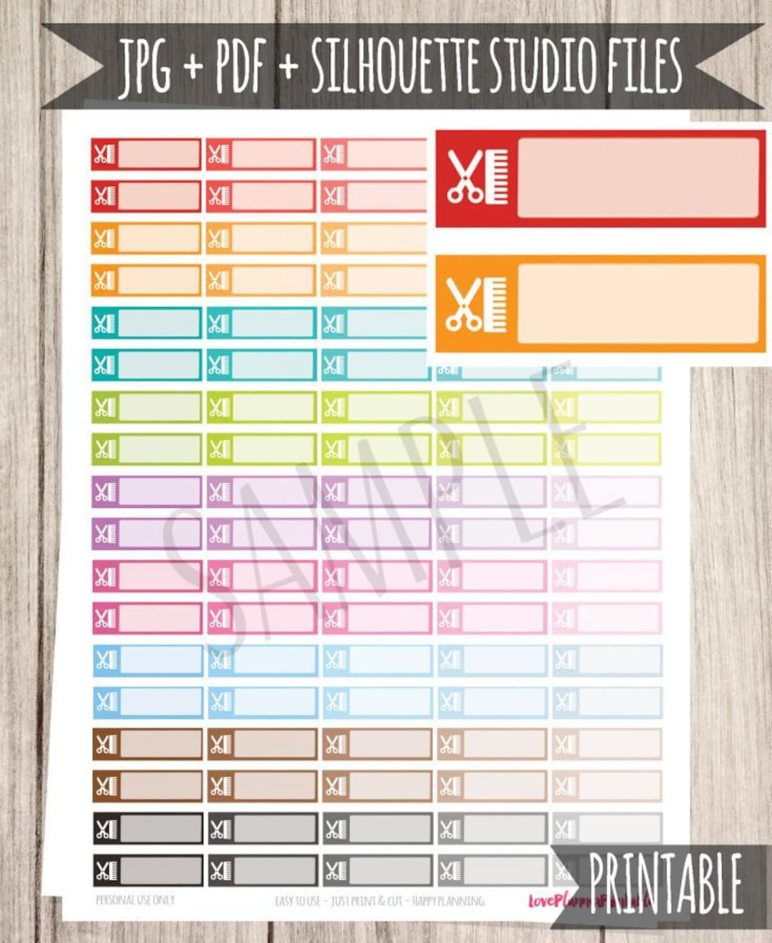 Haircut Printable Planner Stickers Hair Salon Planner Stickers Haircut ...