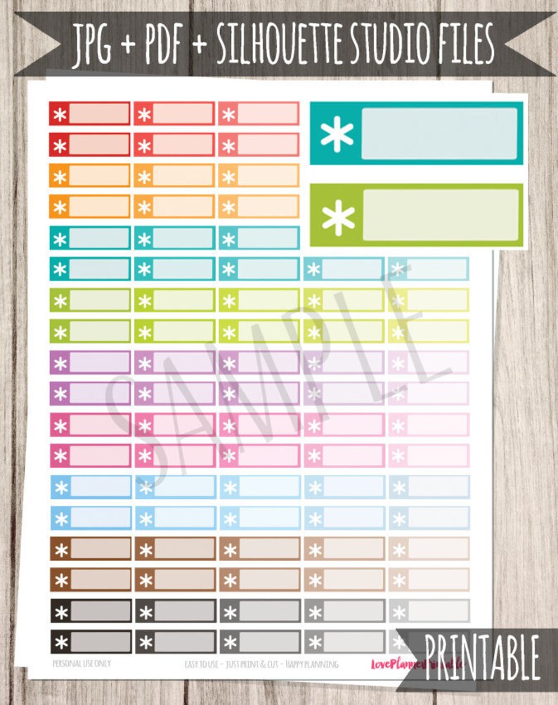 Important Reminder Printable Planner Stickers for Erin Condren | Etsy
