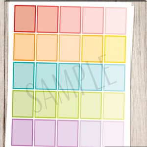 Full Box Printable Planner Stickers Full Box Planner Stickers for Erin ...