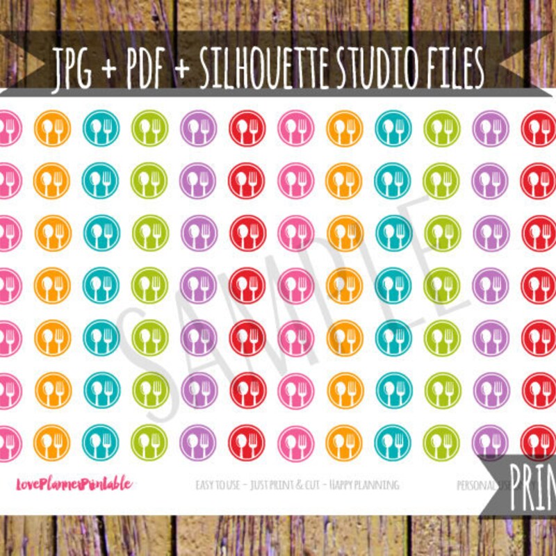 Meal Choice Stickers - Etsy