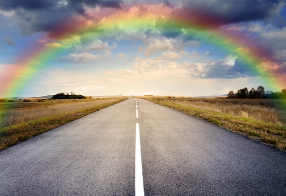 Set of 3 Rainbow Png Overlays for Photoshop transparent - Etsy