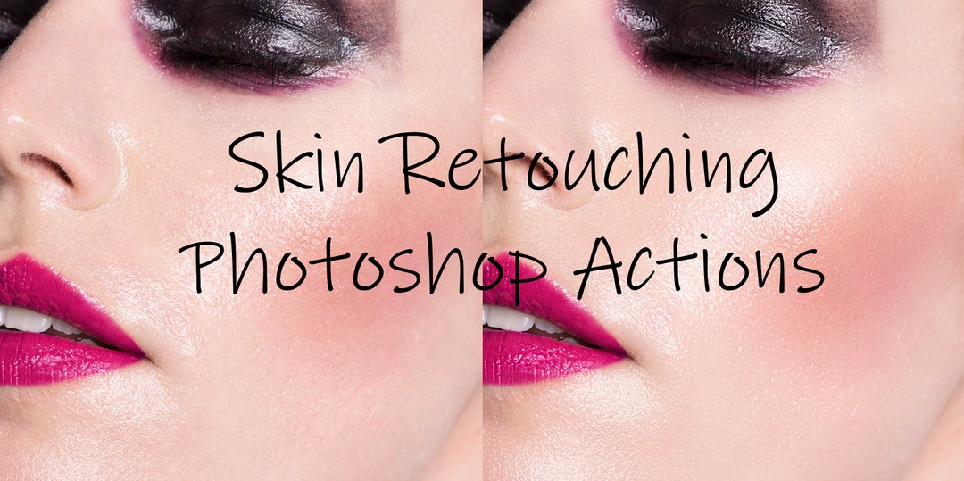 Set of Five Skin Retouching Photoshop Actions, Skin Airbrushing Actions ...