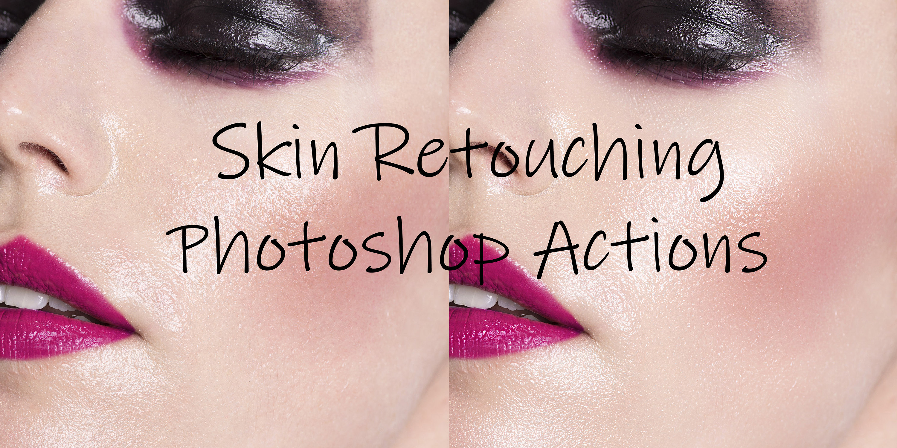 Set of Five Skin Retouching Photoshop Actions, Skin Airbrushing Actions ...