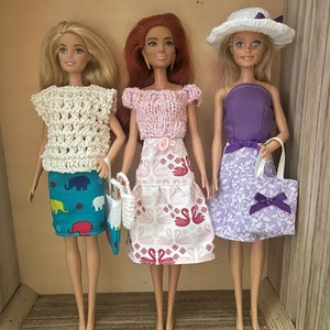 Hand Made Barbie Clothes. Four Sets to Choose From. - Etsy