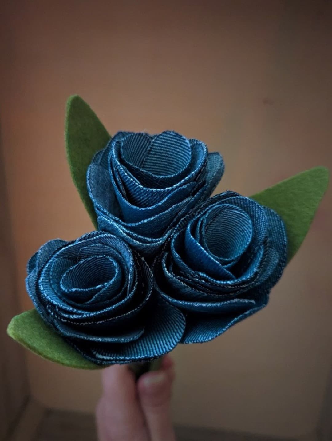 Denim Rose DIY: No Sew Faux Flower Tutorial (digital Download) - Etsy