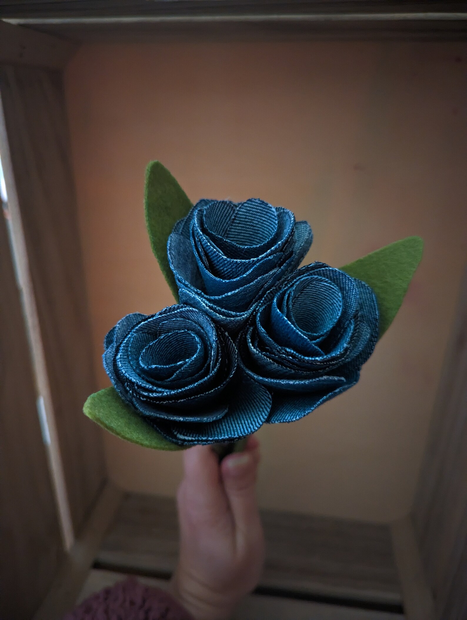 Denim Flower Kit: DIY No Sew Upcycled Bouquet - Etsy