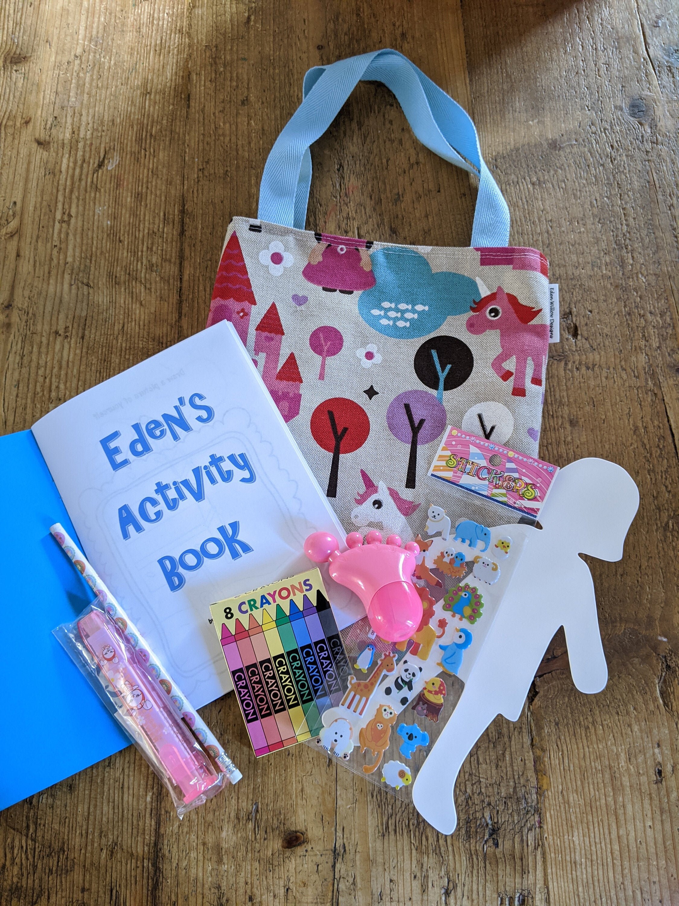 Handmade reusable Child's activity bag. Child's | Etsy