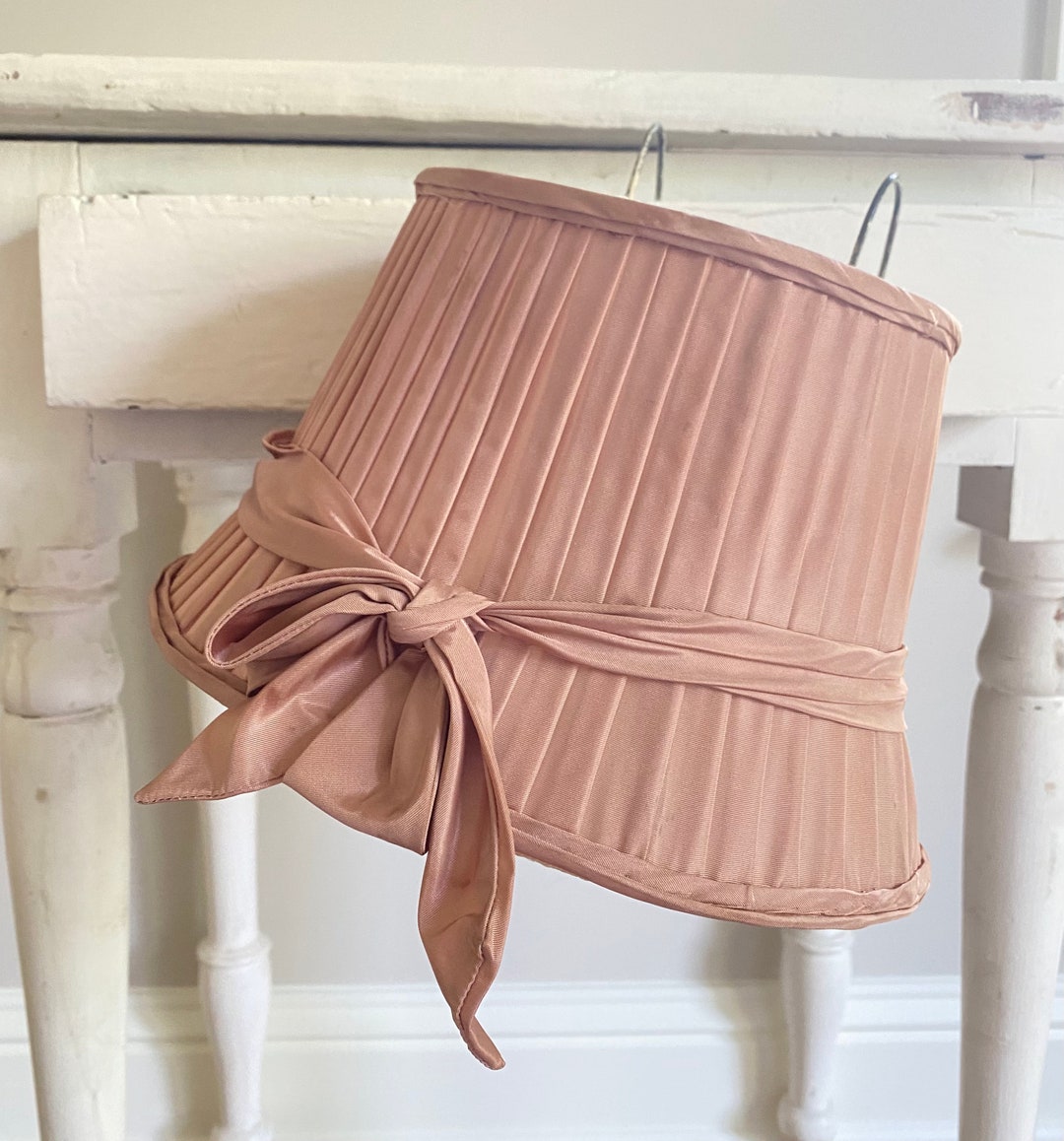 French Pink Clip on Lamp Shade French Chic Gorgeous 1930-40s - Etsy