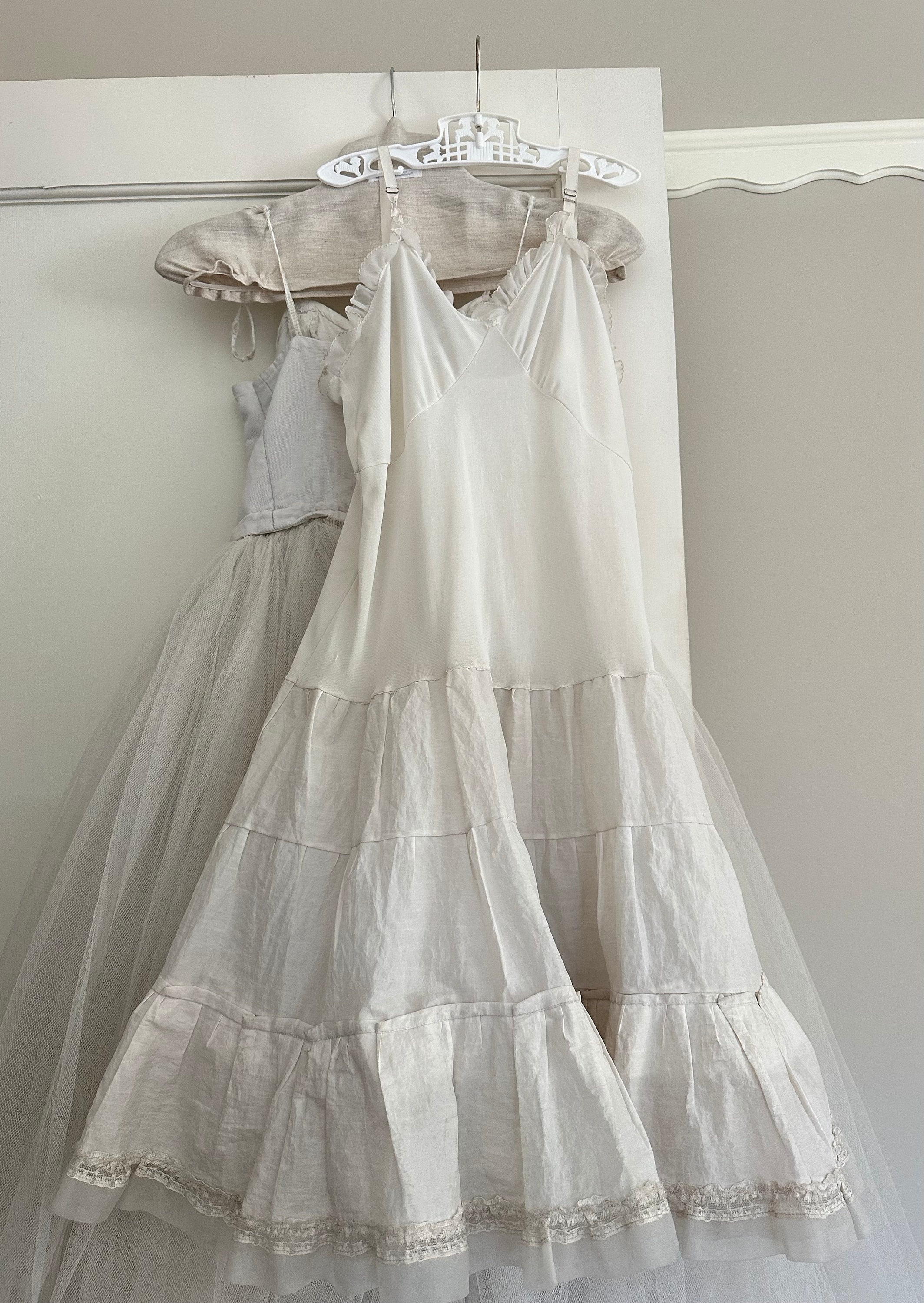 Vintage Girls Dress Petticoats Petticoat Perlon 50s Boudoir Shabby Chic ...