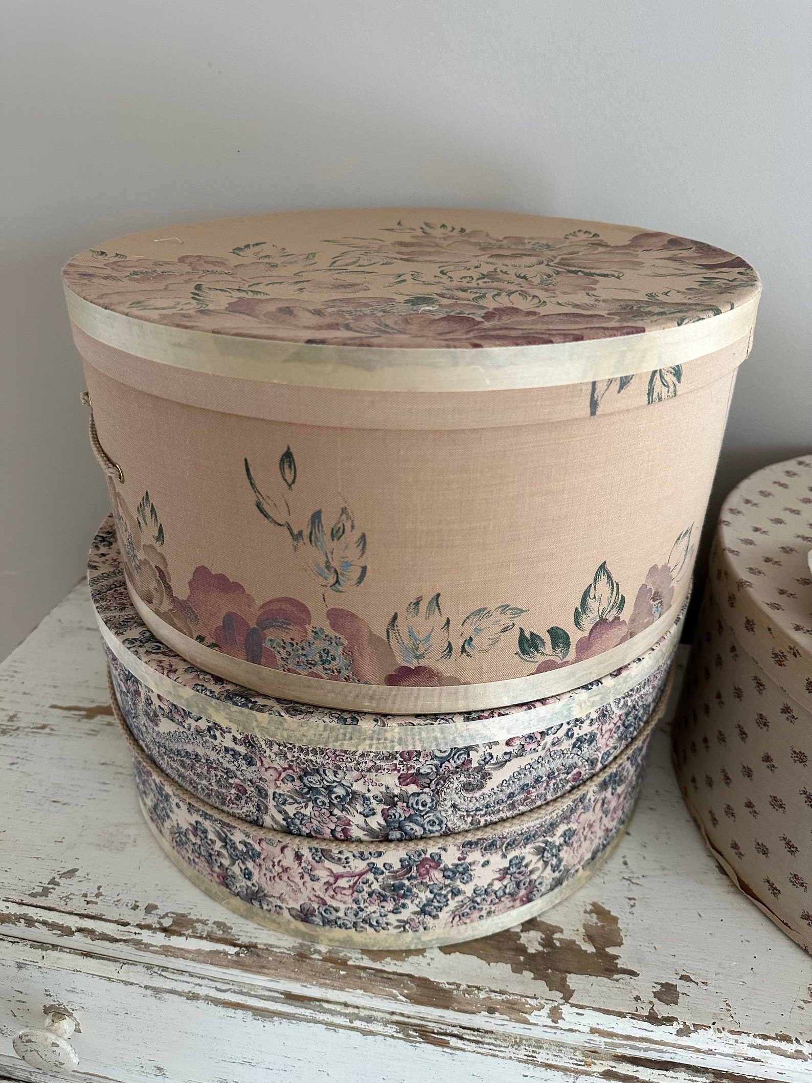 Gorgeous Hat Box's Vintage Set of 3 French Floral Nesting Hat Boxes - Etsy
