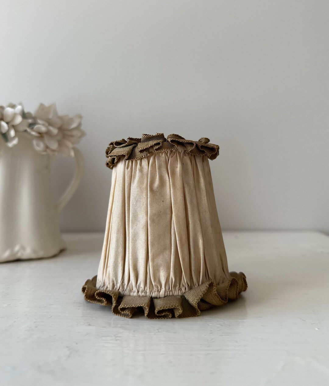 French Lamp Shade Pink Silk Vintage Small - Etsy