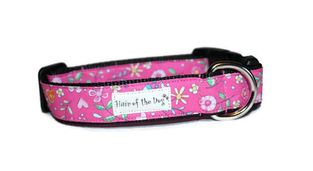 Pretty in Pink Dog Collar,handmade Dog Collar,fun Dog Collar,pink Dog ...