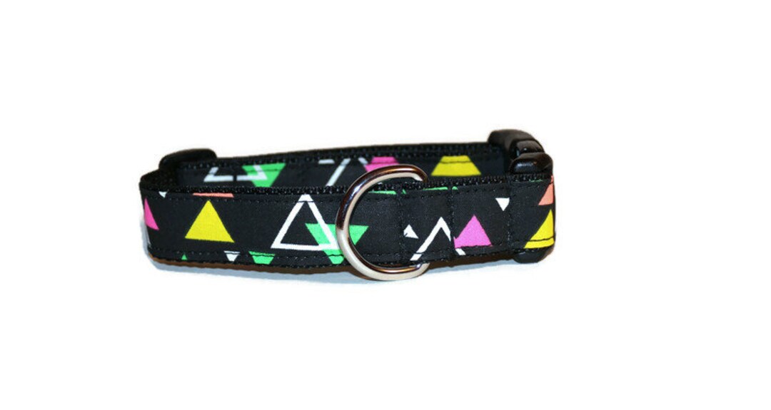 Neon Triangles Dog Collar,fun Dog Collar,boy Dog Collar,girl Dog Collar ...