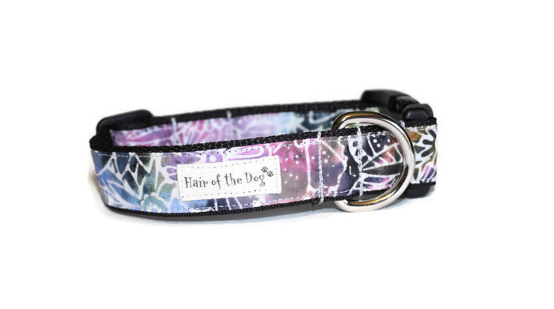 Pastel Batik Leaves Dog Collar,dog Collar,boy Dog Collar,girl Dog ...