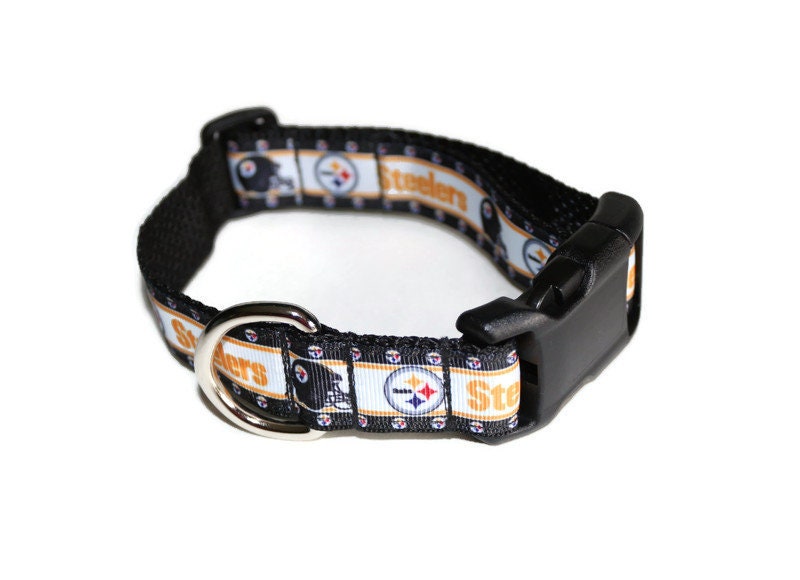 Pittsburgh Steelers Inspired Dog Collardog Collar NFL Dog - Etsy