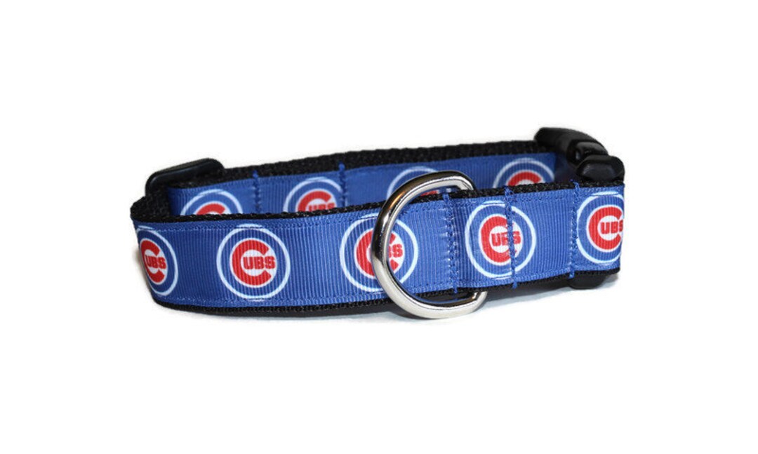 Chicago Cubs Inspired Dog Collar,dog Collar,chicago,blue Dog Collar ...
