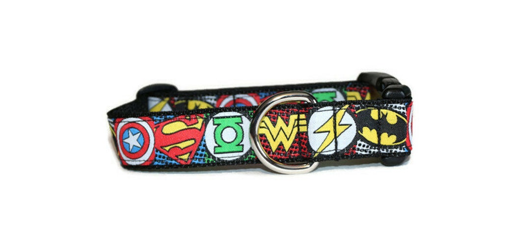 Super Hero Dog Collar,dog Collar,cute Dog Collar,superman Dog Collar ...