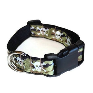 Camo Pirate Dog Collar,dog Collar,camo Dog Collar,pirate Dog Collar,boy ...
