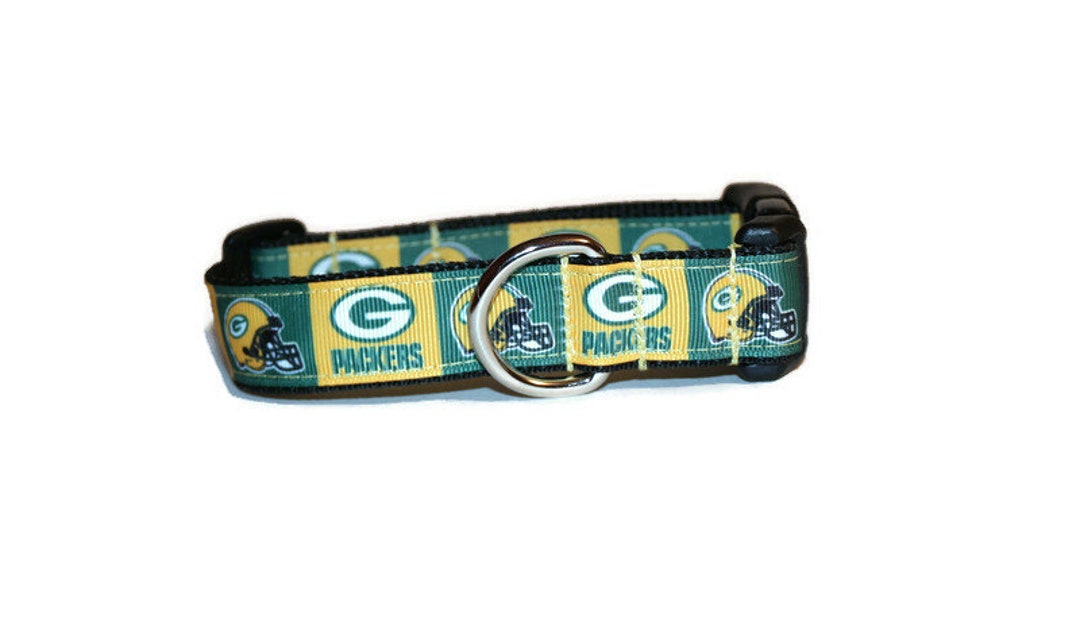 Green Bay Packers Dog Collar,nfl Dog Collar,fall Dog Collar,girl Dog ...