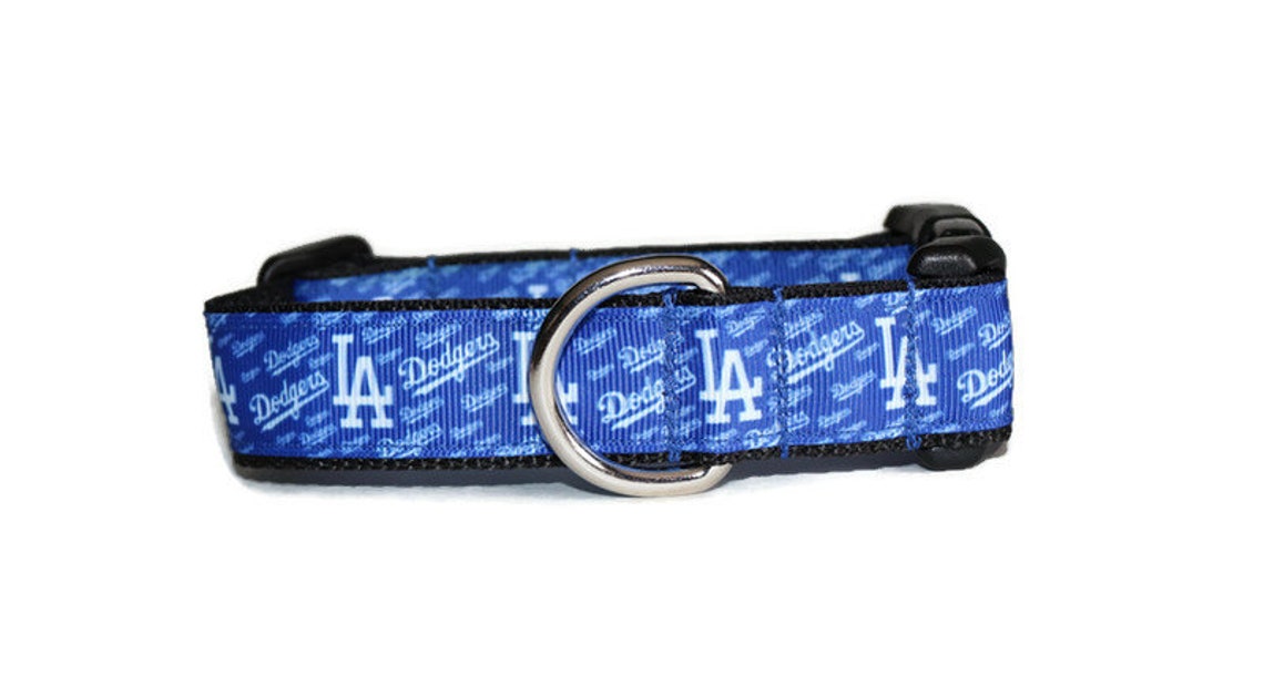 LA Dodgers Inspired Dog Collarpink Dodgers Dog Collarboy | Etsy