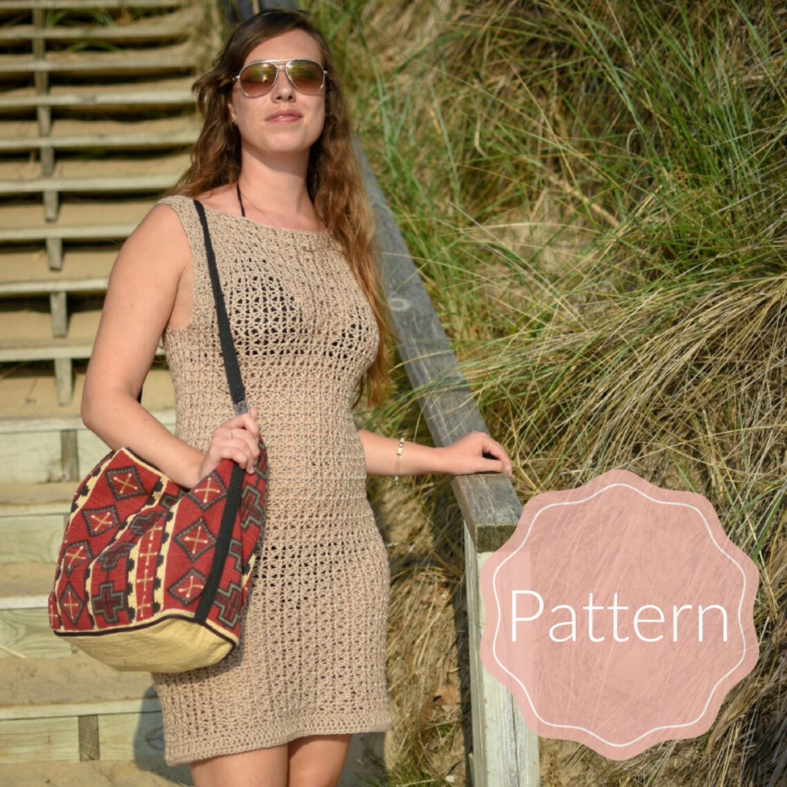 Criss-cross Cover-up Pattern Crochet Pattern Beach | Etsy