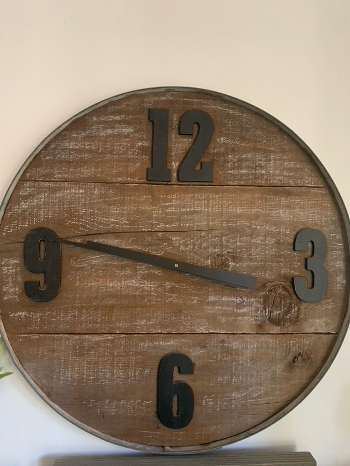 Handmade Rustic Farmhouse Clock. Rustic Barn Wood and Rustic Wine ...