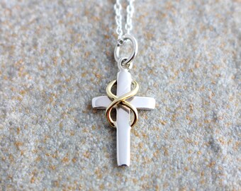 Infinity Cross Necklace | Etsy