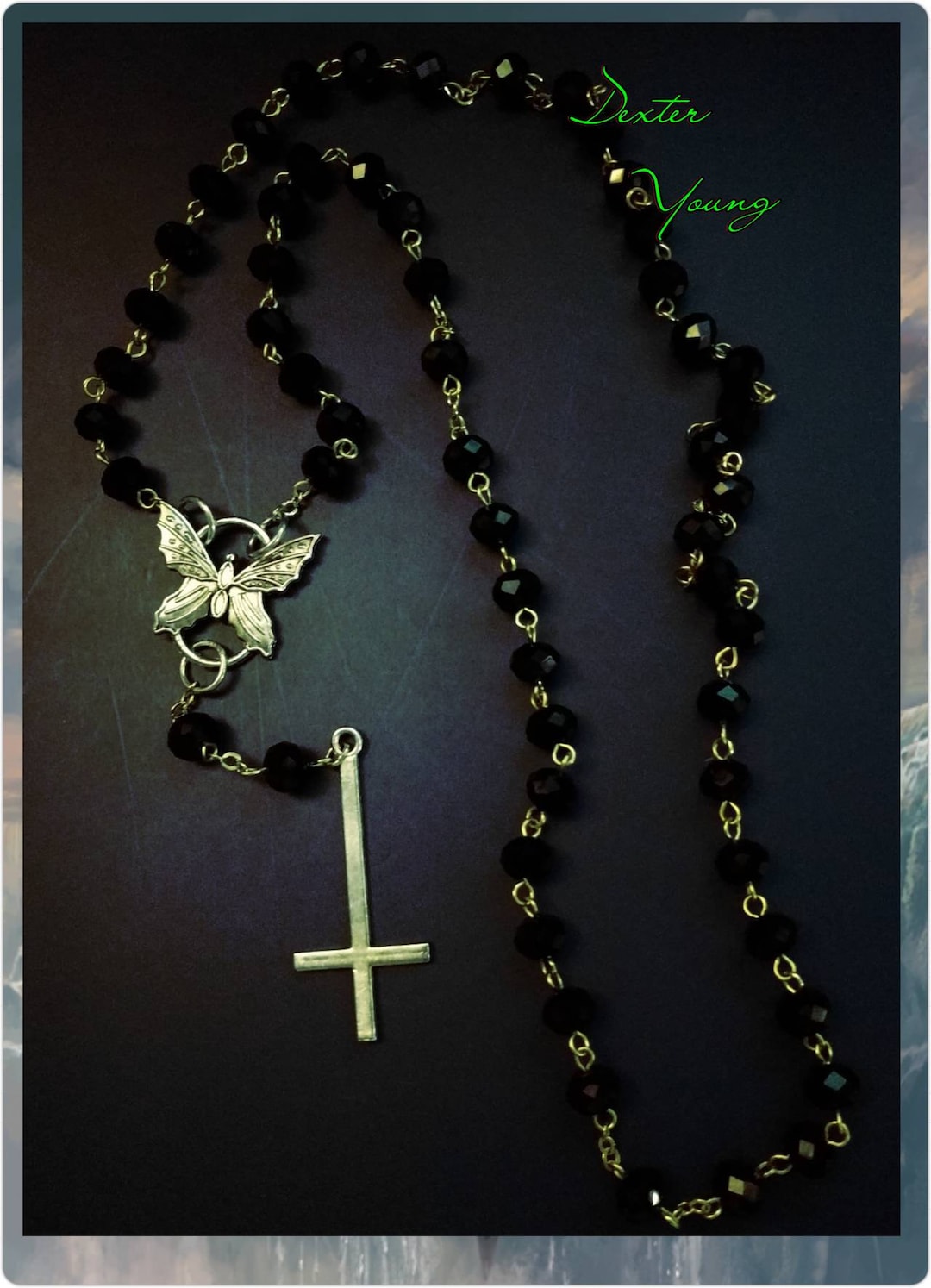 Handmade Satanic Rosary ( Smaller Beads ) - Etsy