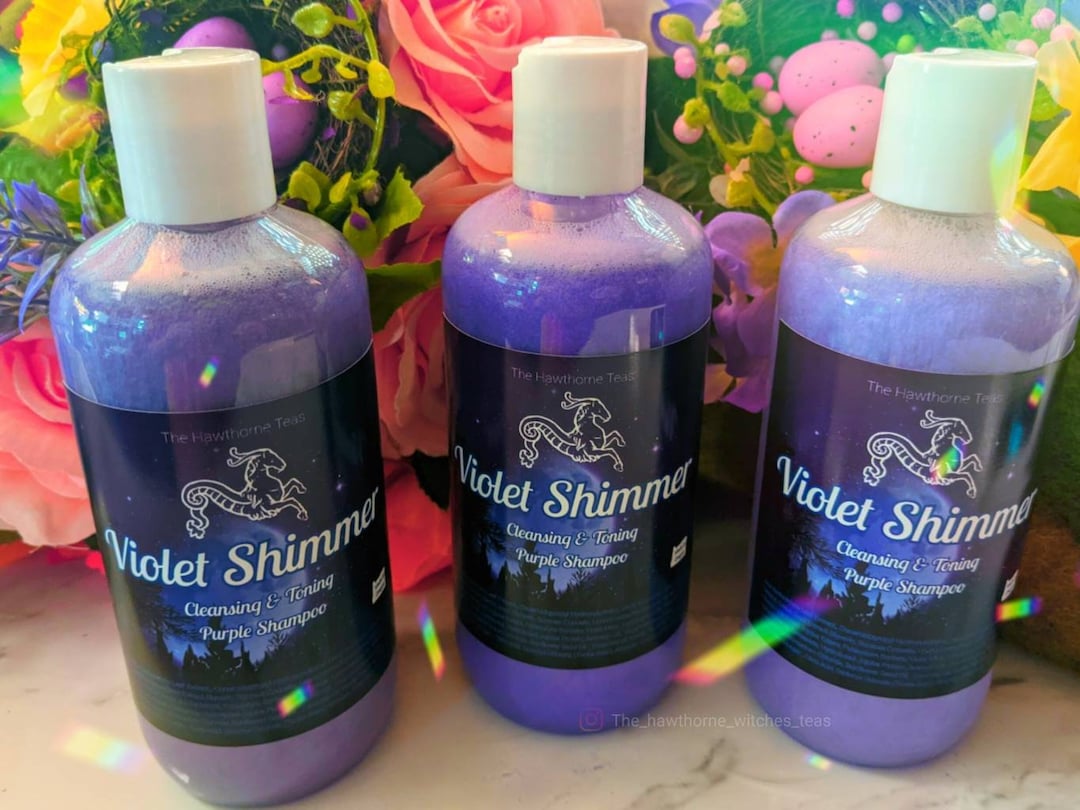 Violet Shimmer - Cleansing & Toning Shampoo - Etsy