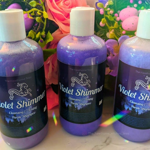 Violet Shimmer Cleansing & Toning Shampoo - Etsy