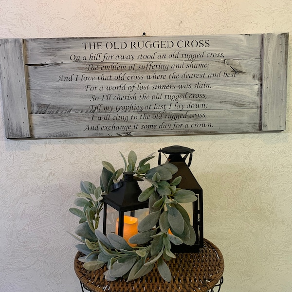 Rugged Wood Cross - Etsy