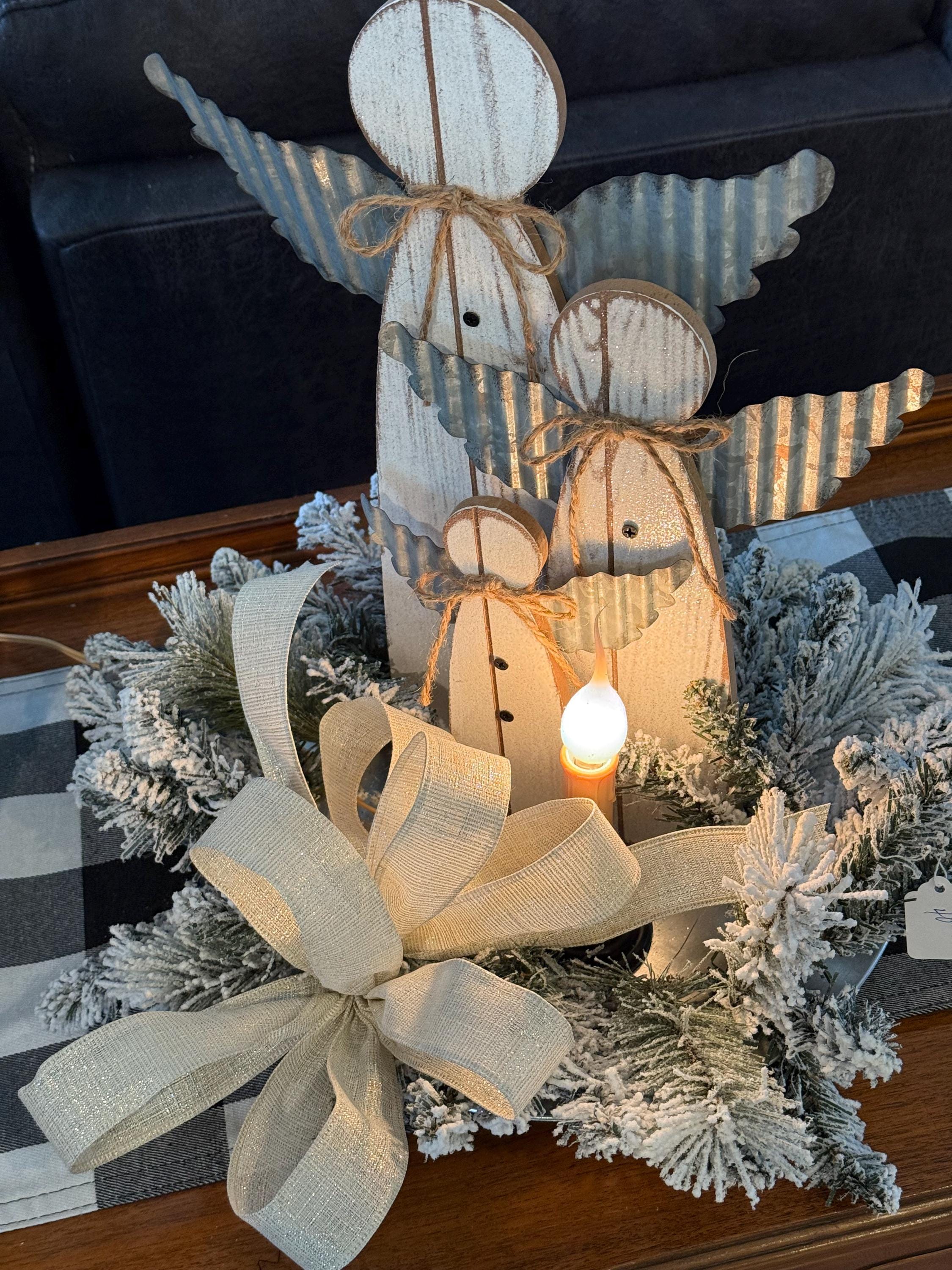 Heavenly Lighted Angel Arrangement - Etsy