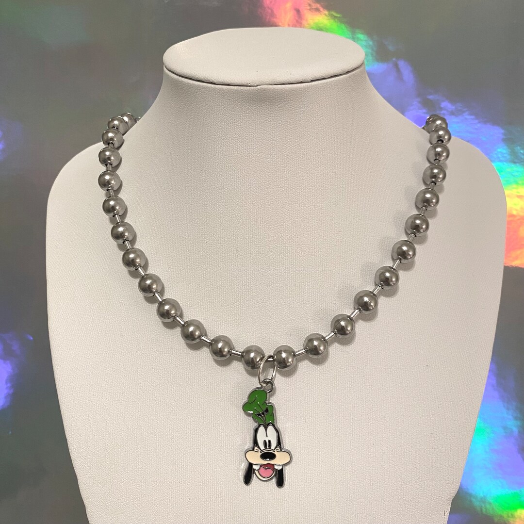 Disney Goofy Ball Chain Necklace - Etsy