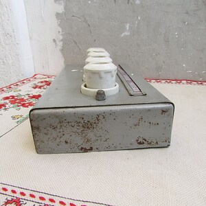 Vintage Electric Panel, Set of Ceramic Fuses 1970s, Old Electric Fuse ...
