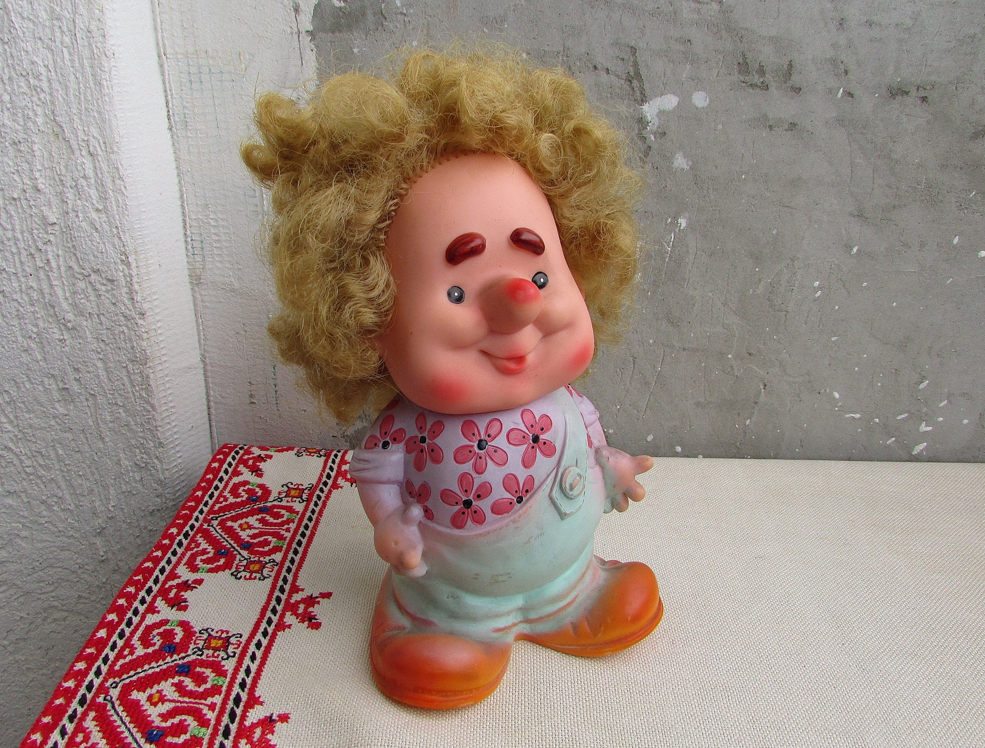 Vintage Carlson Soviet Doll Rubber Russian Toy Karlson - Etsy