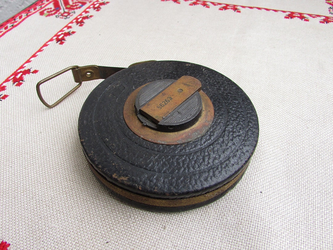 Vintage Railway Measuring Tape, Vintage Tape Measure 20 M, Leather and ...