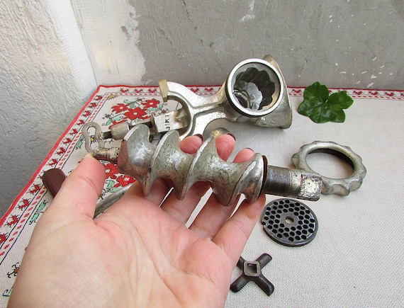 Vintage Iron Meat Mincer Meat Vegetable Grinder Rare Russian Metal ...