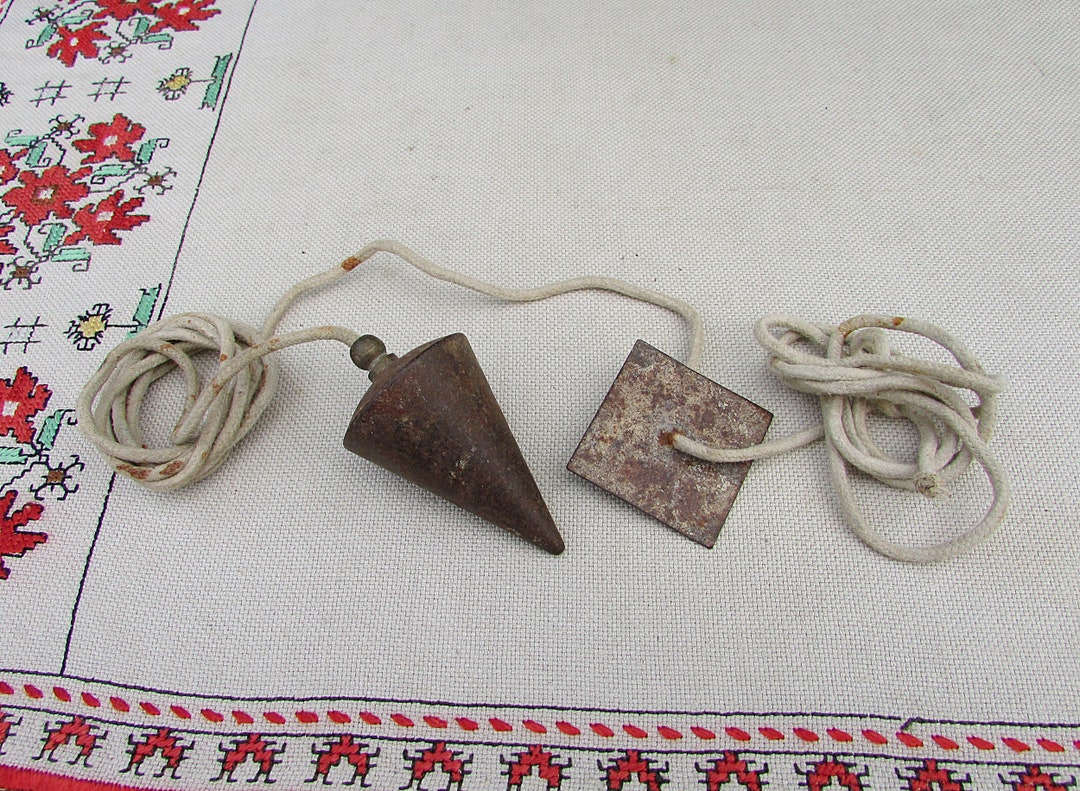 Vintage Plumb Bob, Metal Plumb Bob #2, Conic Vertical Level Plumb ...
