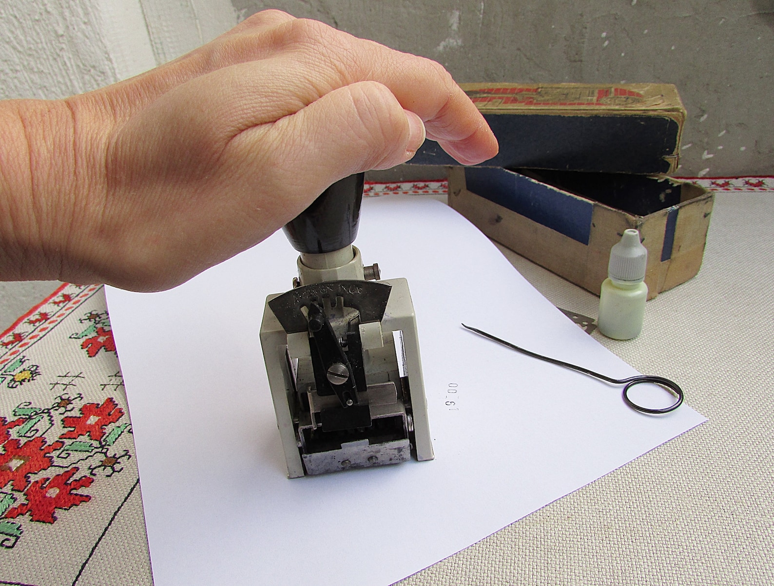 Vintage Date Stamp in Original Box Vintage Automatic | Etsy