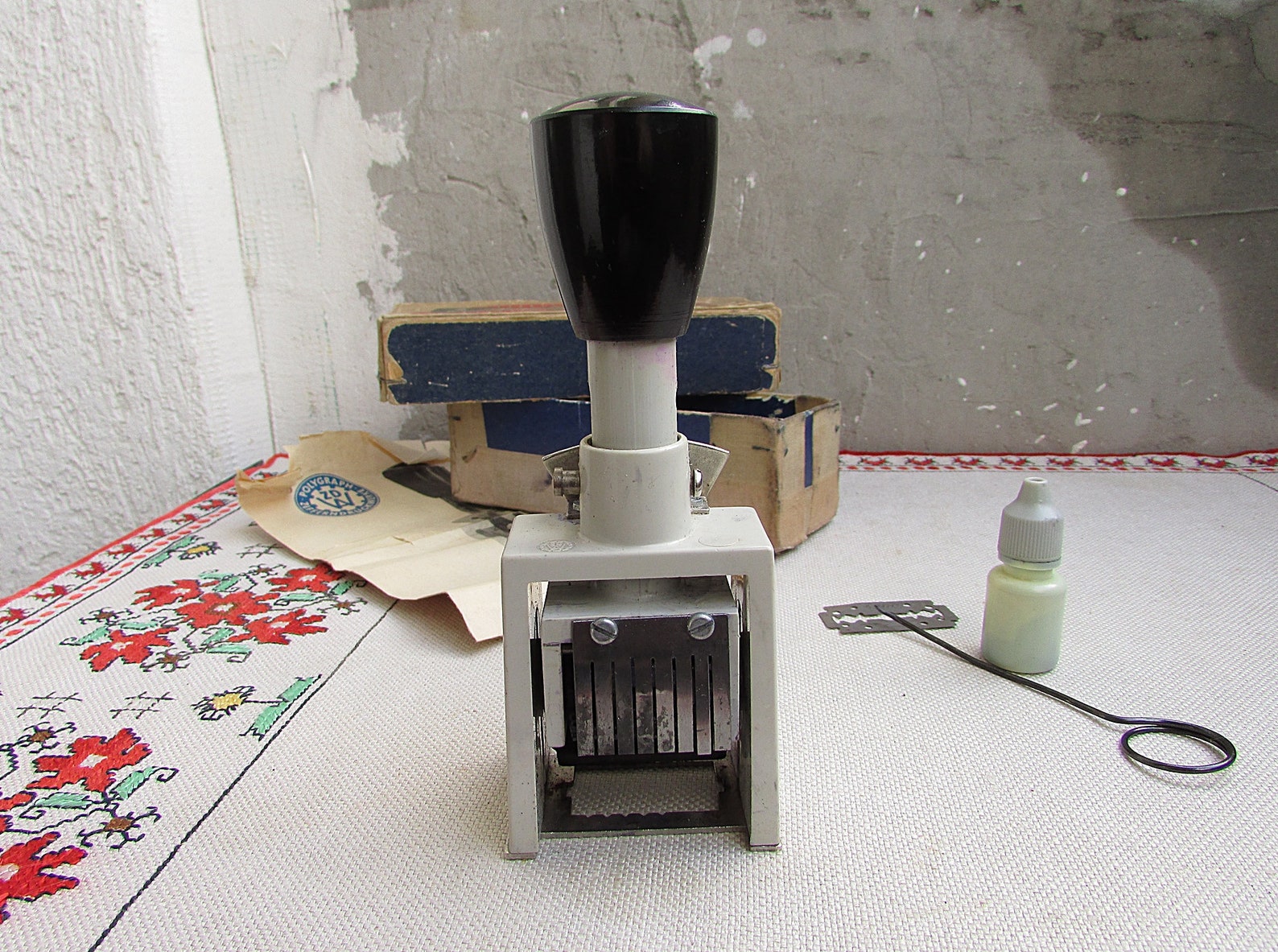 Vintage Date Stamp in Original Box Vintage Automatic | Etsy