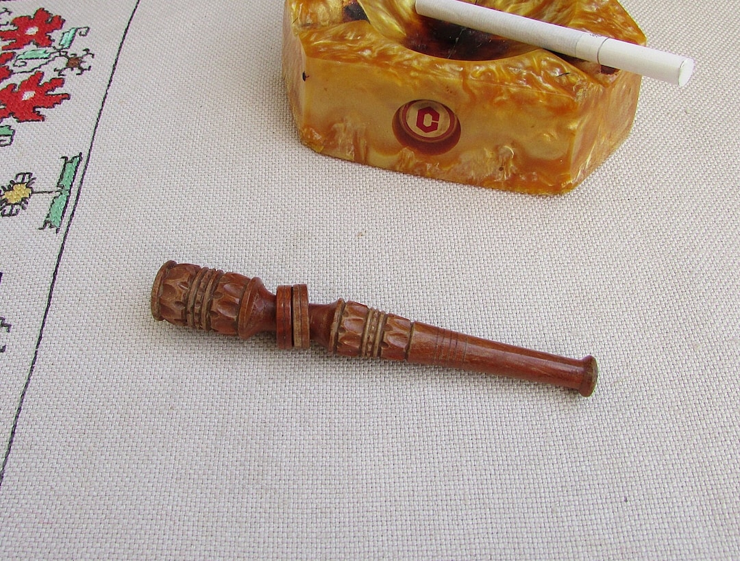 Vintage Wooden Cigarette Holder, Wood Handmade Mouthpiece, Wood ...