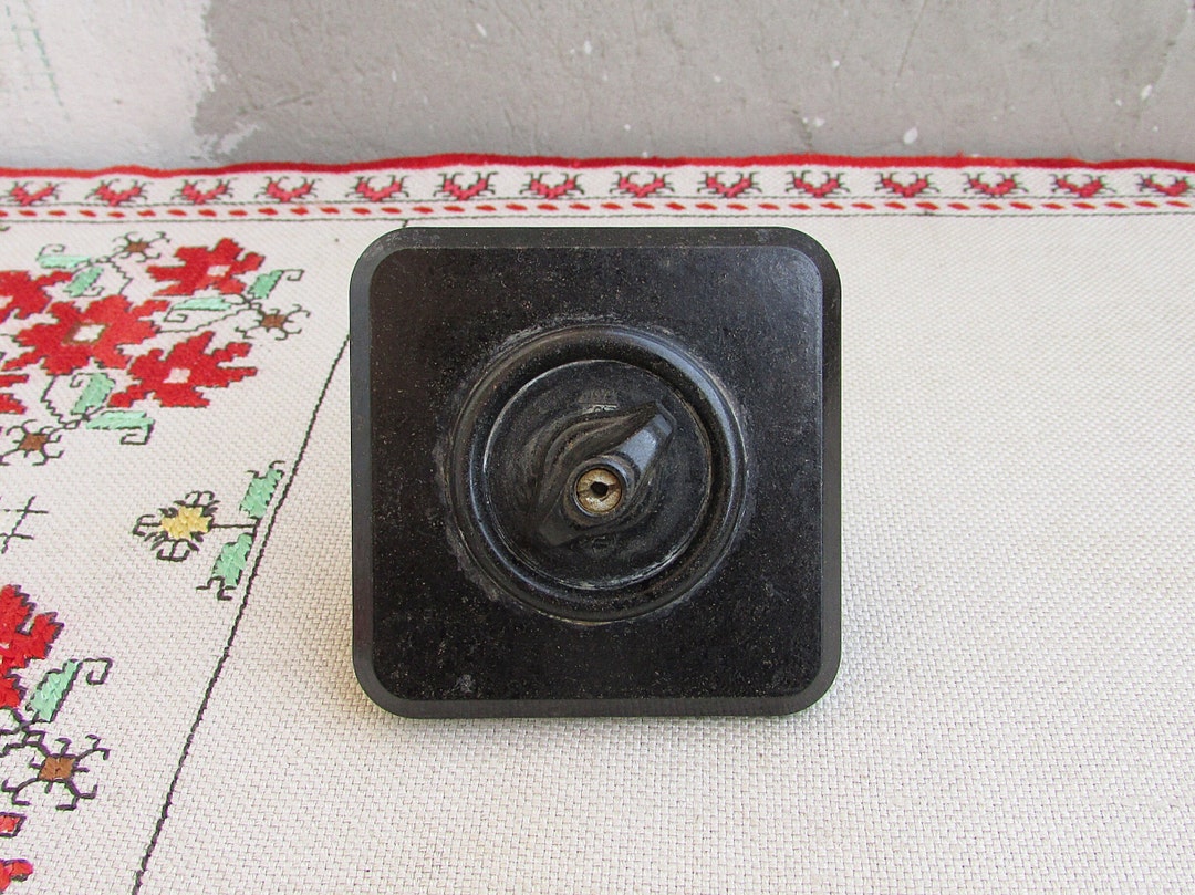 Vintage Bakelite Light Switch: 1940s Electric Wall Switch - Etsy