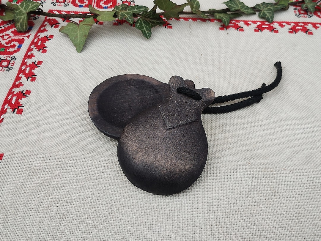 Vintage Castanets, Handmade Wooden Castanets, Flamenco Castanetti ...